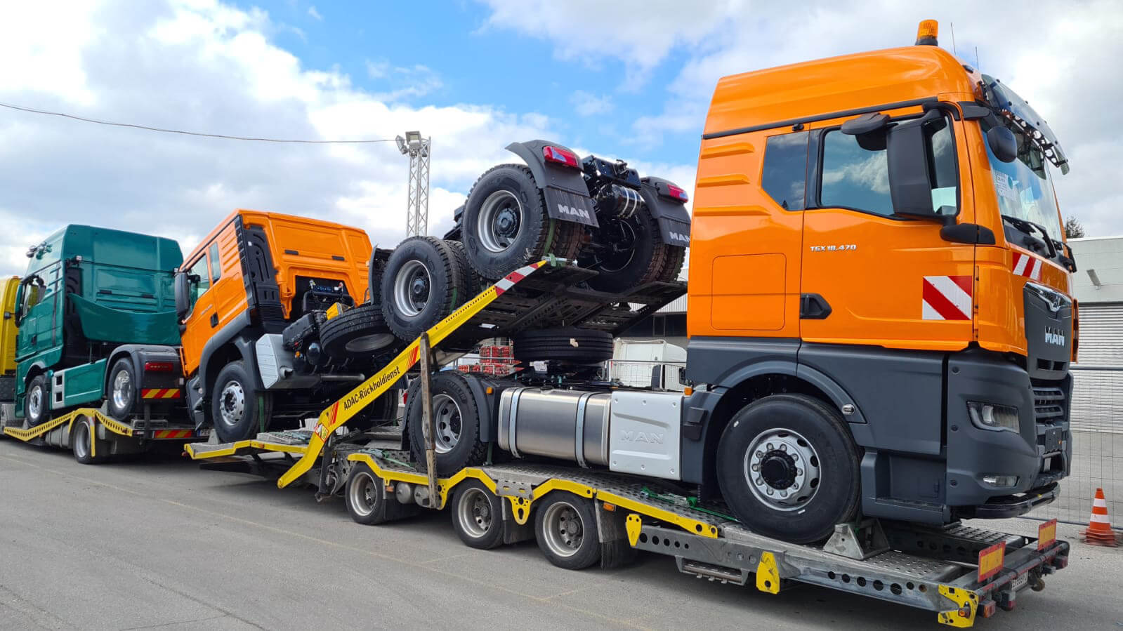 Multimodal transport logistics of vehicles - truck, rail and ship ...